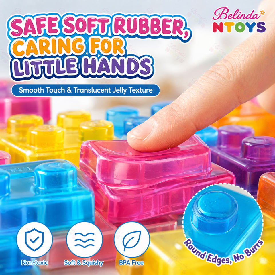 Belinda Soft Building Block Sets Gummy Blocks for Kids Montessori ...