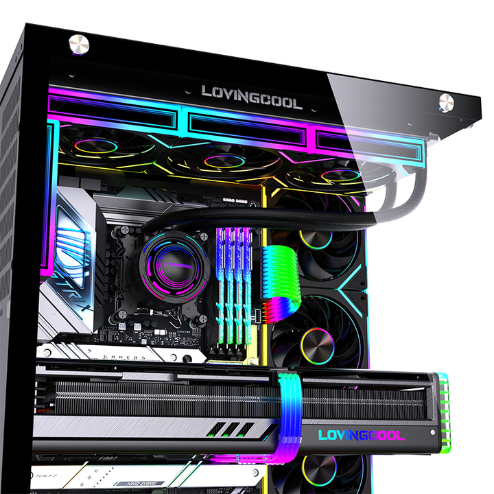 Lovingcool RGB CPU PC Radiator - 250W TDP Liquid Cooling