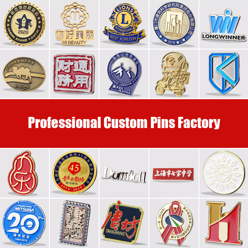 Custom Enamel Pin Soft Hard Enamel Pin With Glitter Metal Badge Logo ...