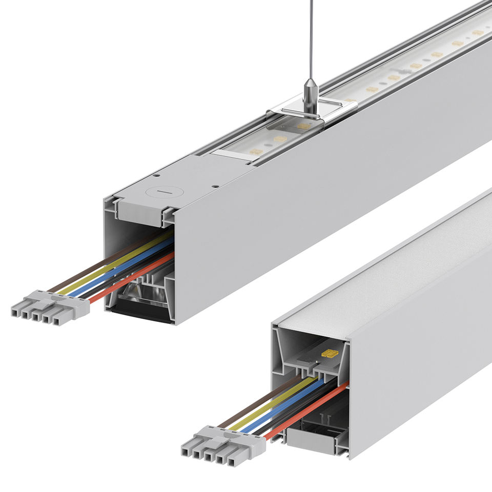 Commercial Aluminum Linear LED Light with Micro Prism Lens Direct ...