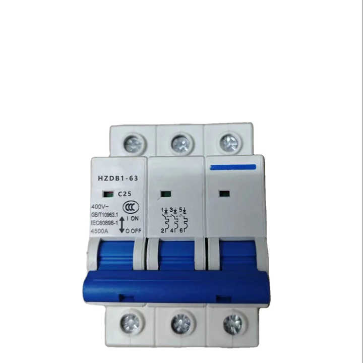 3 Pole Miniature Circuit Breaker MCB 10A/16A/20A/25A/32A 4.5KA Mini ...