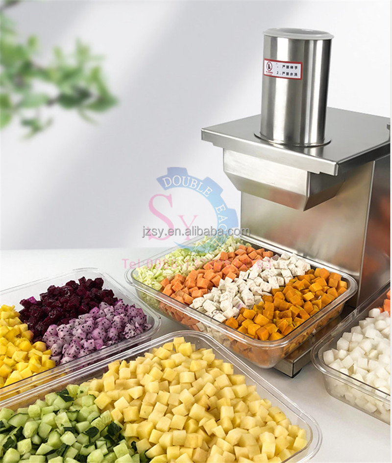 220V Electric Dicing Machine Commercial Automatic Carrot Potato Onion ...