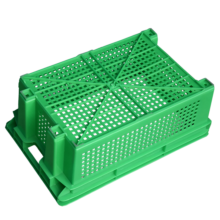 Plastic Mesh Baskets Nestable Nest Stack Vented Plastic Crates for ...