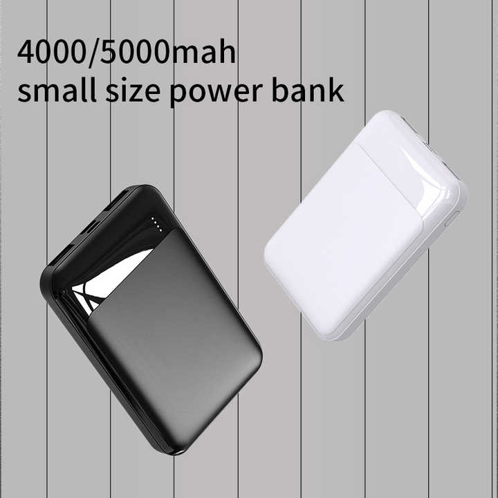 Small Ultra-thin Mini 4 Cell Light Display Power Bank 4000mAh/5000mAh ...