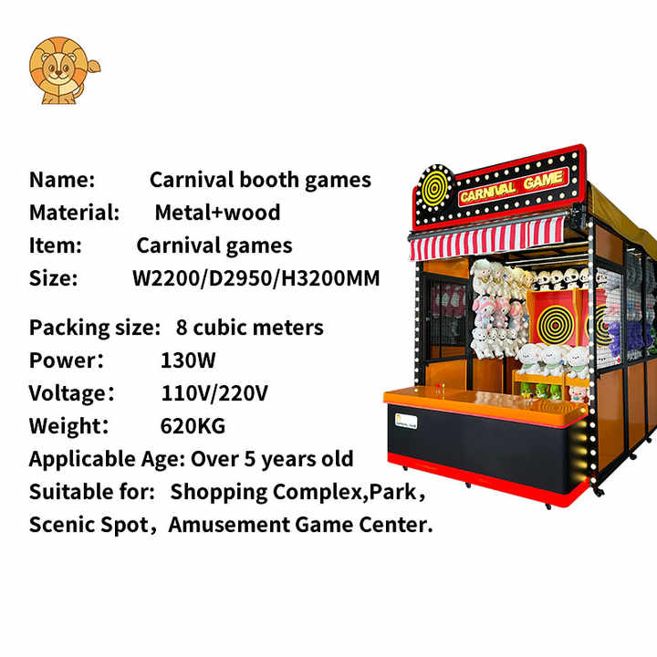 LTG Most Popular Dart Booth Game - Perfect for Amusement Parks
