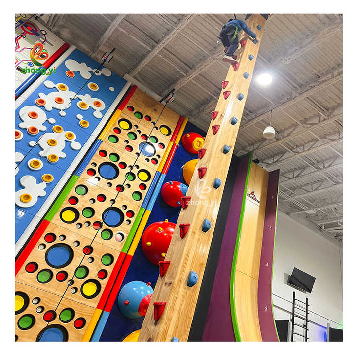 Factory Wall Mounted Climbing Holds Customized Rock Climbing Wall for ...
