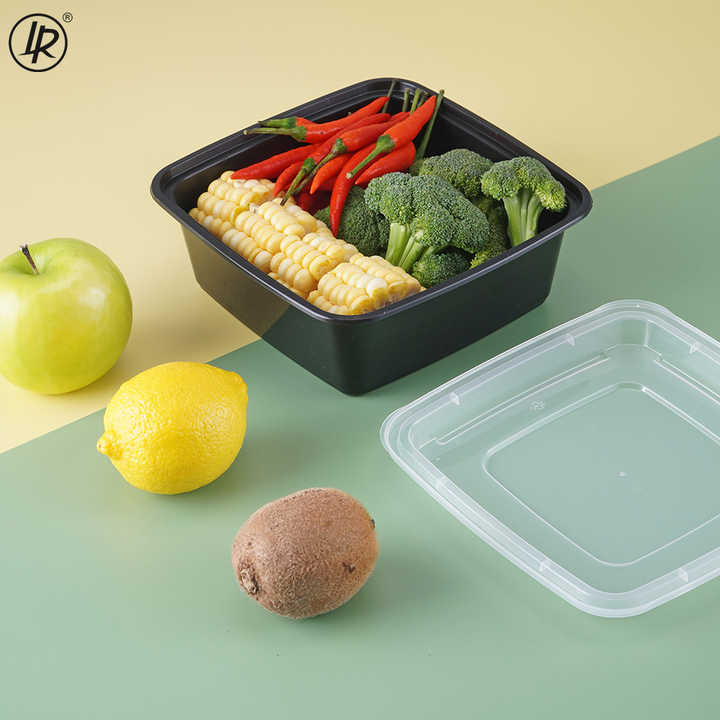 Wholesale 48oz Square Bpa Free Packaging Disposable Plastic Food Box ...