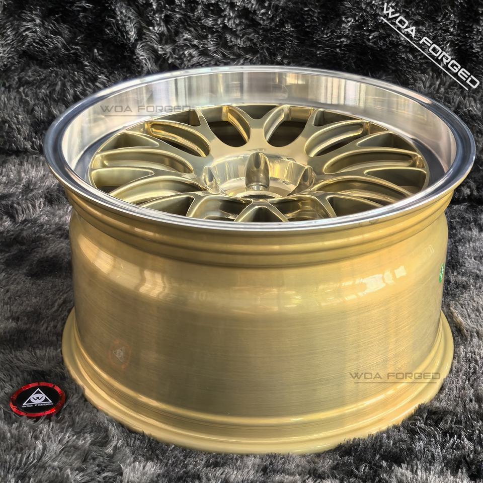 Custom Forged Alloy Wheels - Gold Rims for BMW, Ford, Porsche