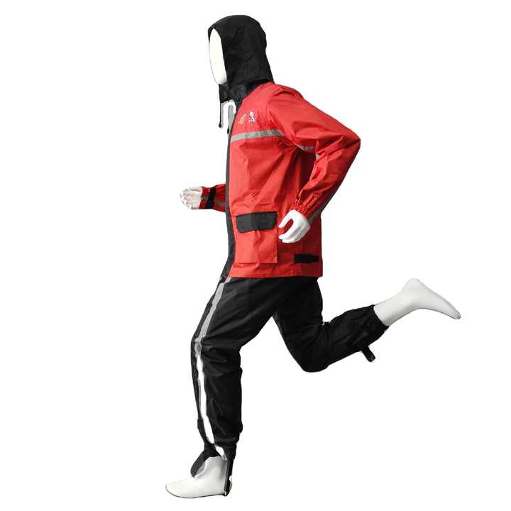 100% Waterproof High Reflective Food Take Away Deliveryman KFC Rain ...