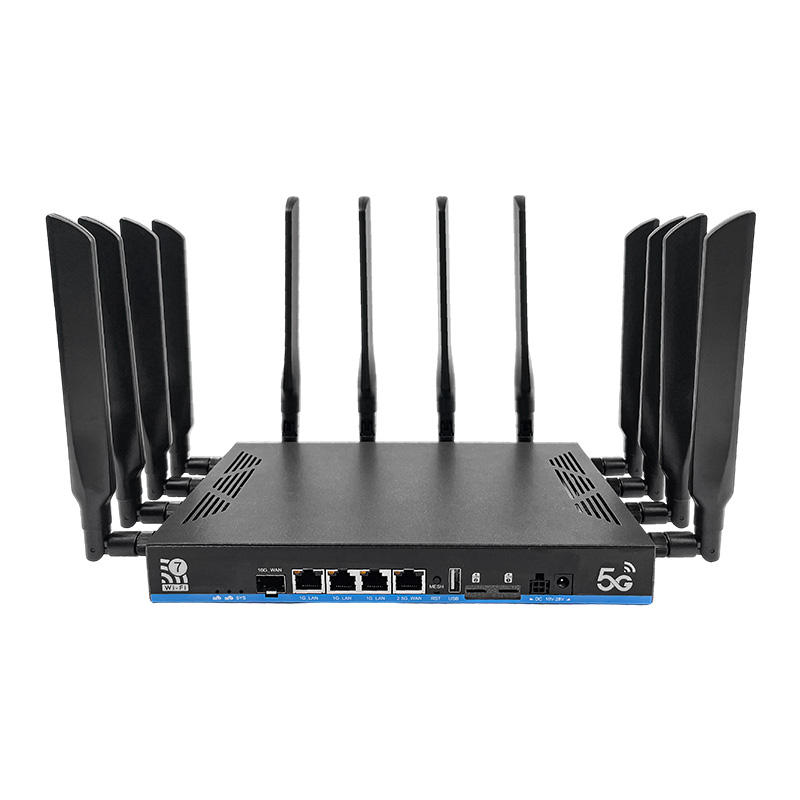 WiFi 7 Enterprise Router with Dual 5G Module Slot 10G SFP + Tri-Band ...