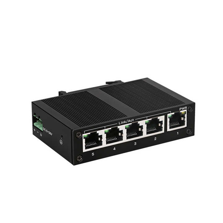 DIEWU 5-Port RJ45 Fast Switch - Industrial Grade Network Splitter