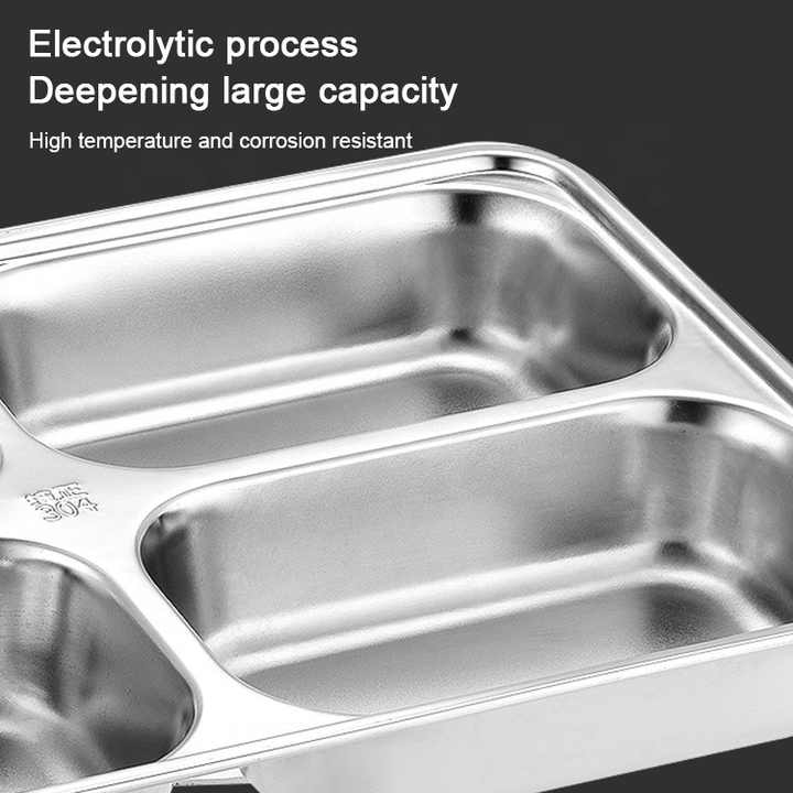 Indonesia Custom Food Tray SUS 304 - Eco-Friendly Dinnerware