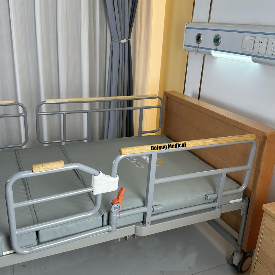 DEFENG Carbon Steel Home Care Manual Hospital Bedside Guardrails ...
