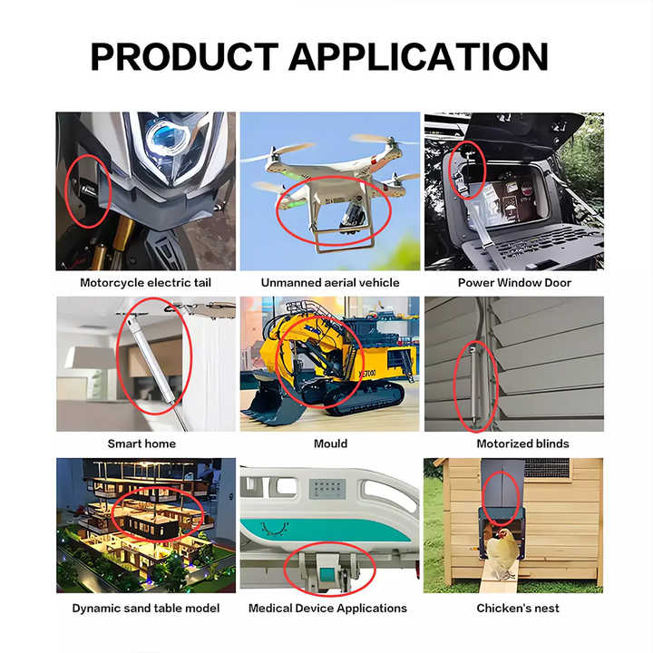 DC 6V Mini Electric Push Rod Linear Actuator Waterproof with Permanent ...