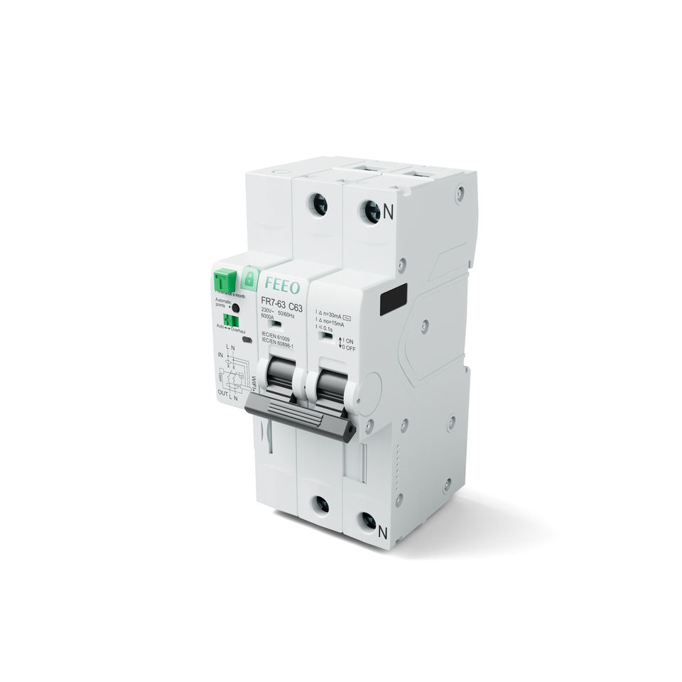 WIFI MCB Miniature 2P 63A 230V 10kA Circuit Breaker Smart Connected ...