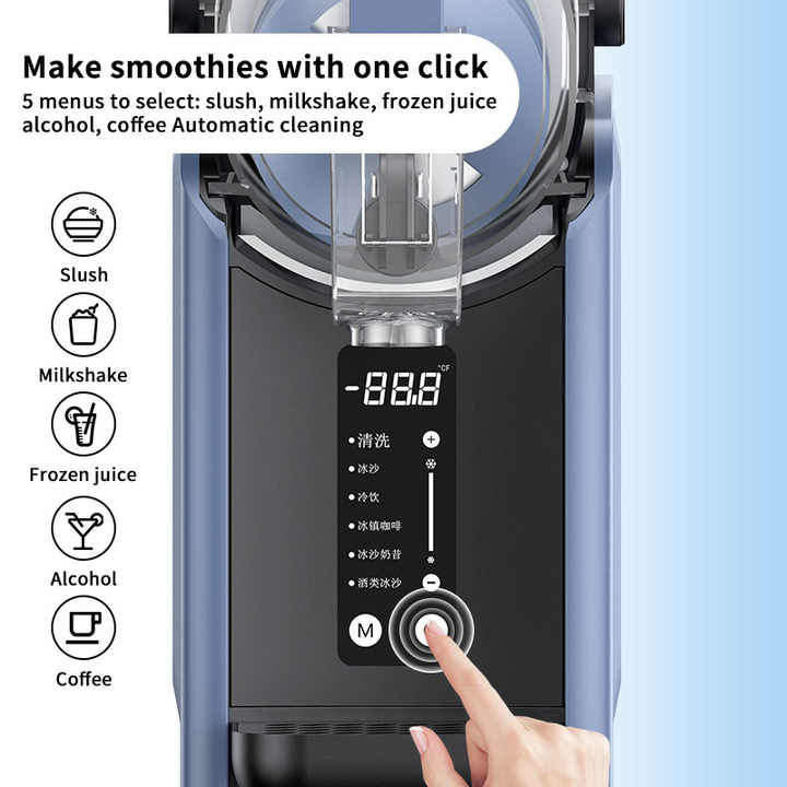 2L 220W Portable Electric Ice Crusher Automatic Household Slushie Ice ...