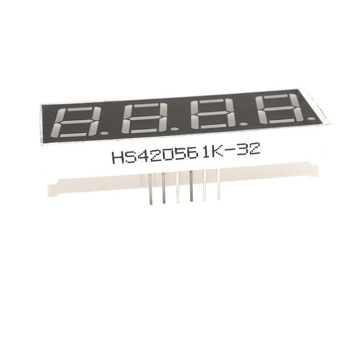 4 Digit 7 Segment Display - 2 Inch Common Anode/cathode