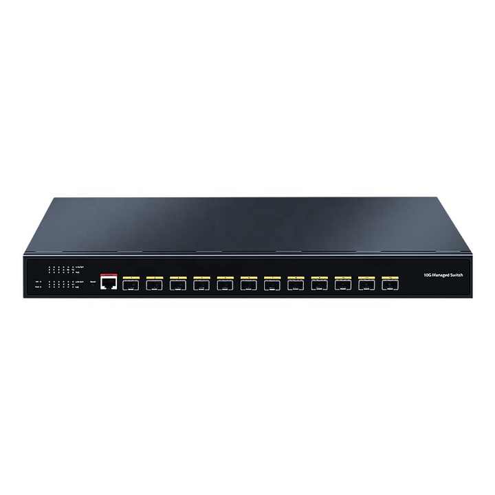 10G Ethernet Switch - 12 Port Optical SFP Network Switch