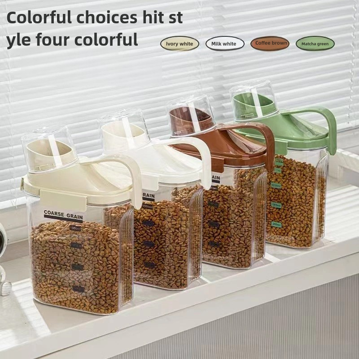 Plastic Grain Cans & Kitchen Storage Boxes Airtight Food Containers for ...