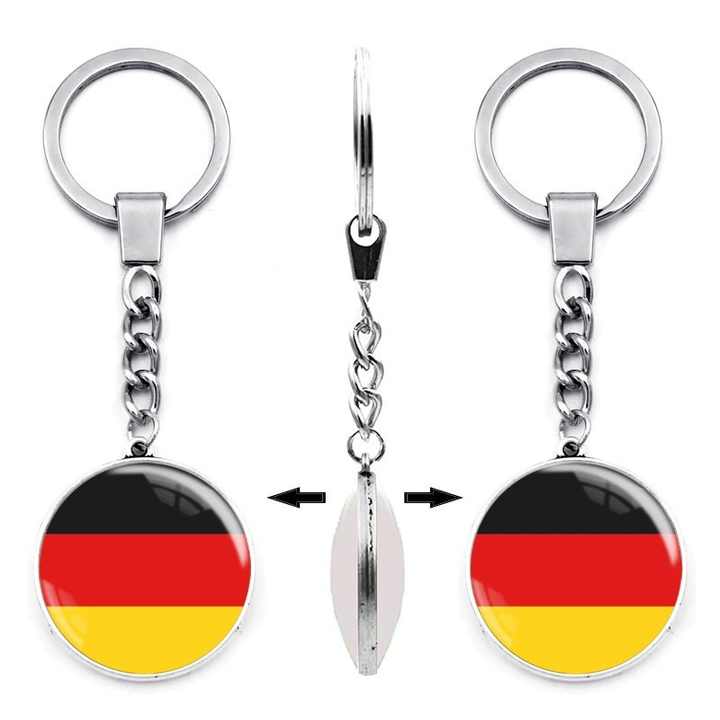 Double Sided 233 Countries Flag Keychain National Country Flag Key Ring ...