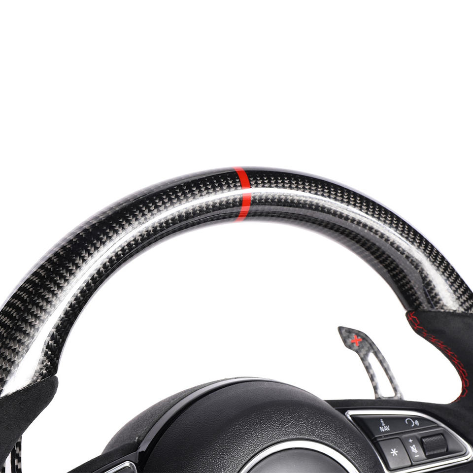 Carbon Fiber Steering Wheel for A3 A4 A5 A6 A7 A8 RS3 RS4 RS5 S3 S4 S5 RS6 RS7 Steering Wheel ...