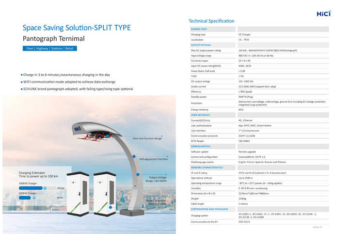 Pantograph down Charging Solution - Efficient Bus Charging