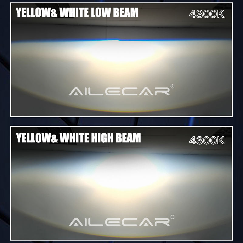 5800K/4300K/3000K LED Bi-Led Projector Headlight Kit for Car Lighting ...