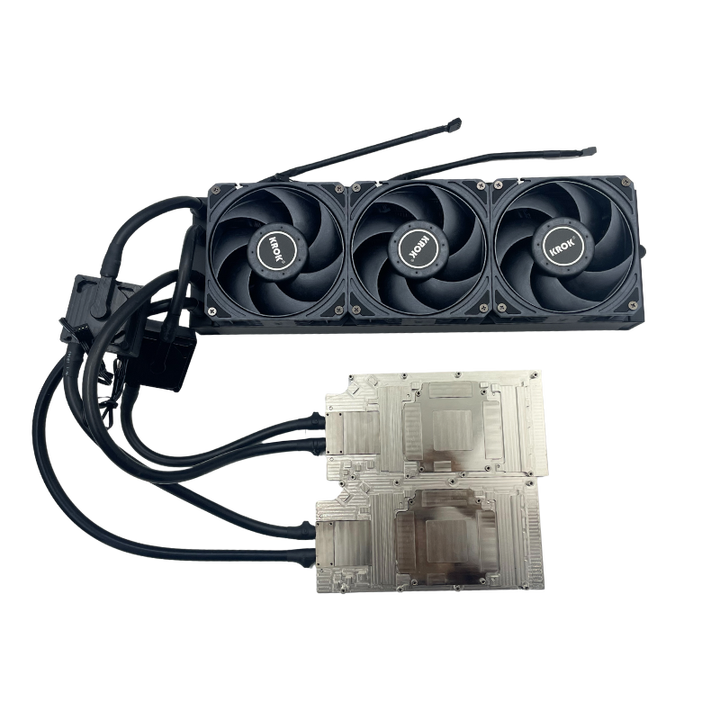 Dual GPU Workstation Liquid Cooling System for RTX 4090 A6000 5090 ...