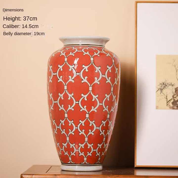 Custom Dark Art Deco Porcelain Tabletop Storage Ginger Jars with Lid ...