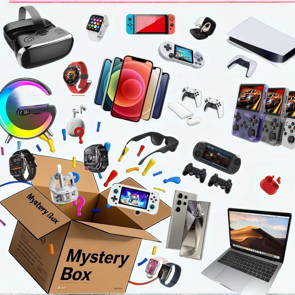 Family Lucky Mystery Box 3C Festival Novelty Gift Present 100% Win ...