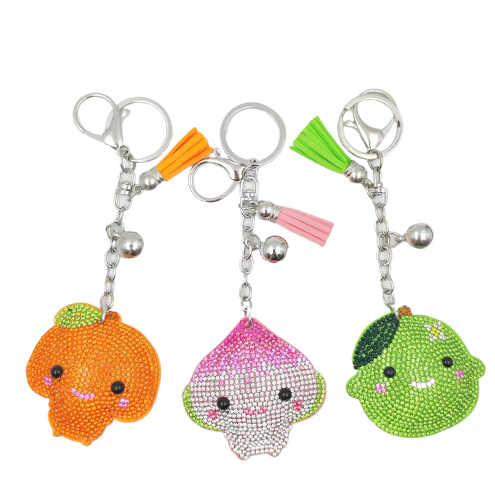 2406 kunhe cute cartoon fruit keychain bag pendant car accessories gift ...