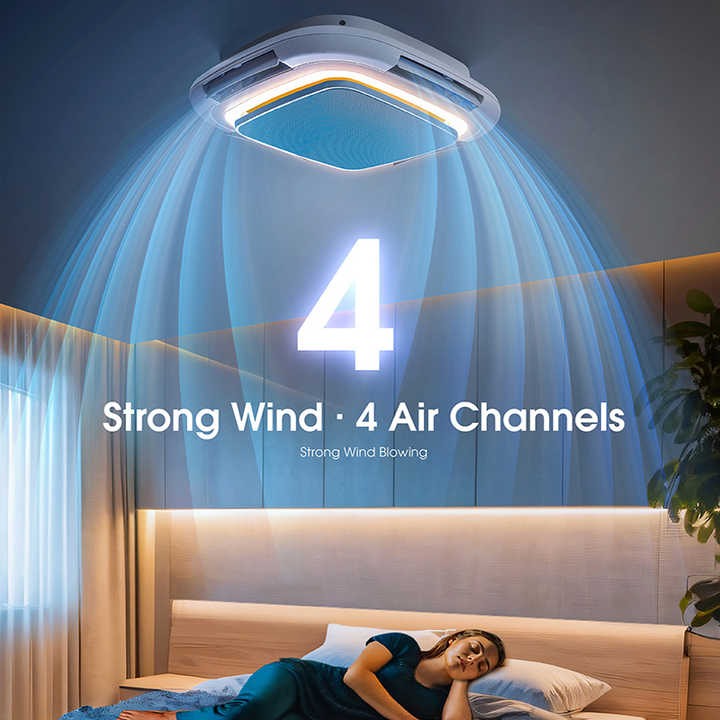 HSG Model 7023 Smart Ceiling Fan with Light - Vaneless