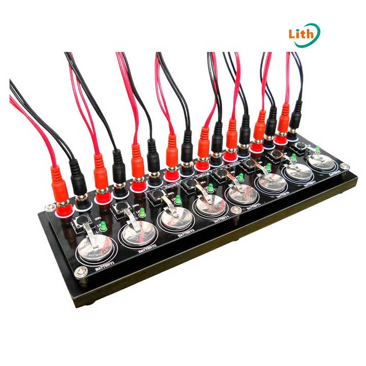 8 Channels Lithium Coin Cell Testing Board Button Battery Tester Board ...