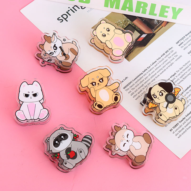 Cartoon Cute Creative Handbook Custom Clip Folder Acrylic PP and ...