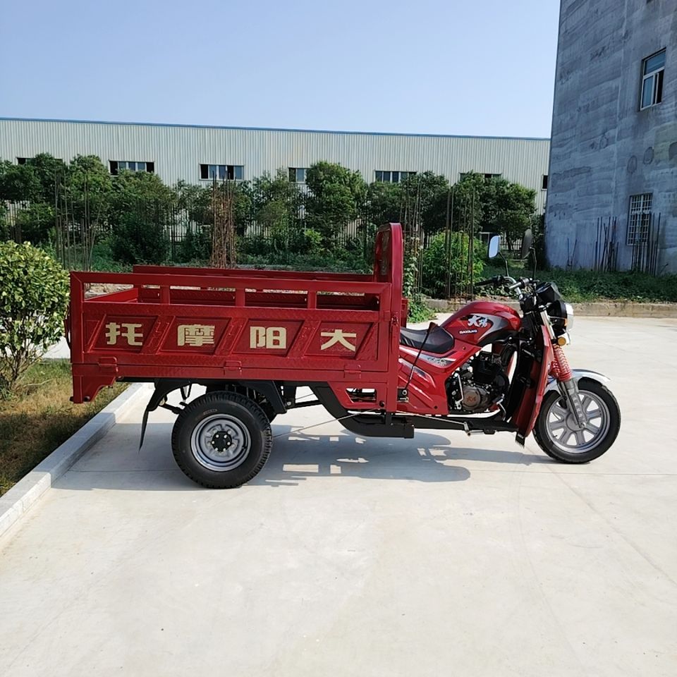 DAYANG Gasoline Motorized Pedicab Right Three-Wheeled Motorcycle Open ...