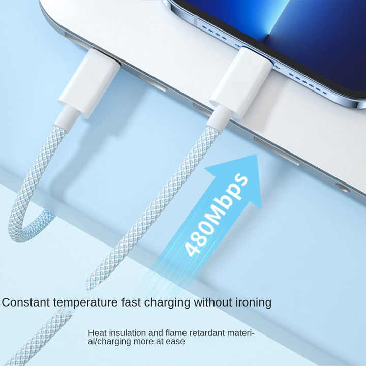 Eco Friendly 3A 5A 6A Type C Fast Charging Cable 100W Datakabel USB C ...