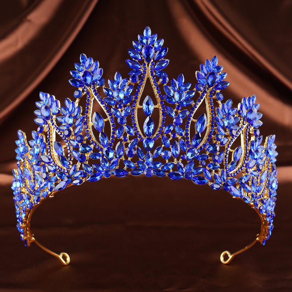 QS Baroque Bridal Crown European and American Pageant Catwalk Headpiece ...