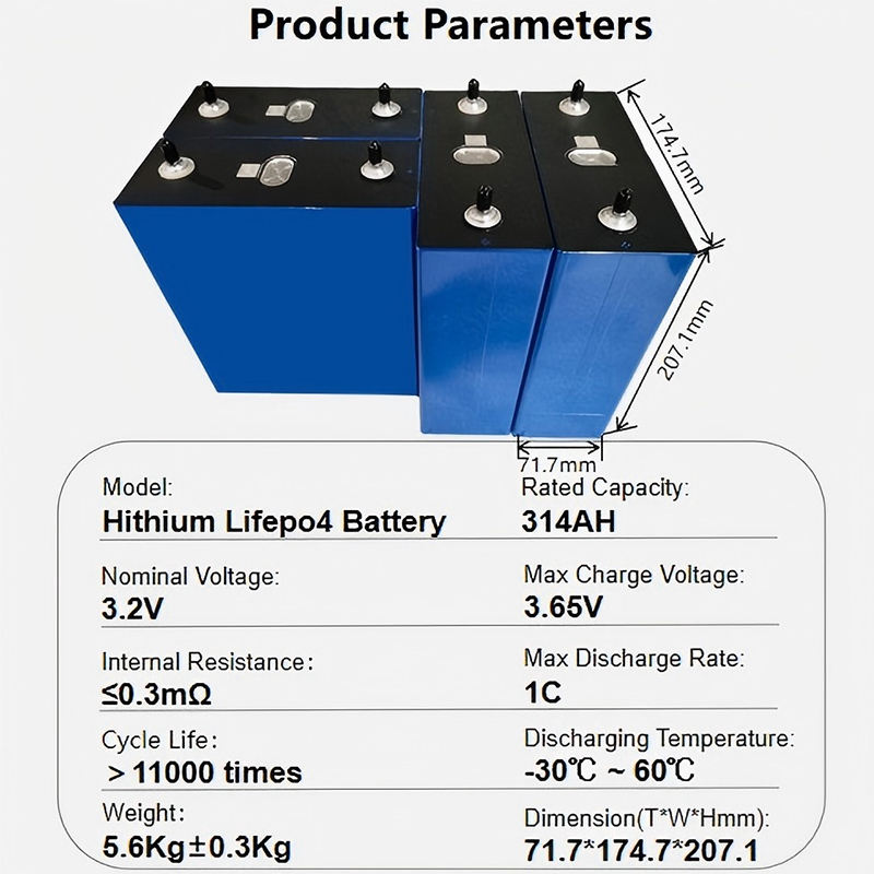 11000 Cycle Hithium 3.2V 314Ah 280Ah 1175Ah LifepPO4 Battery Home ...