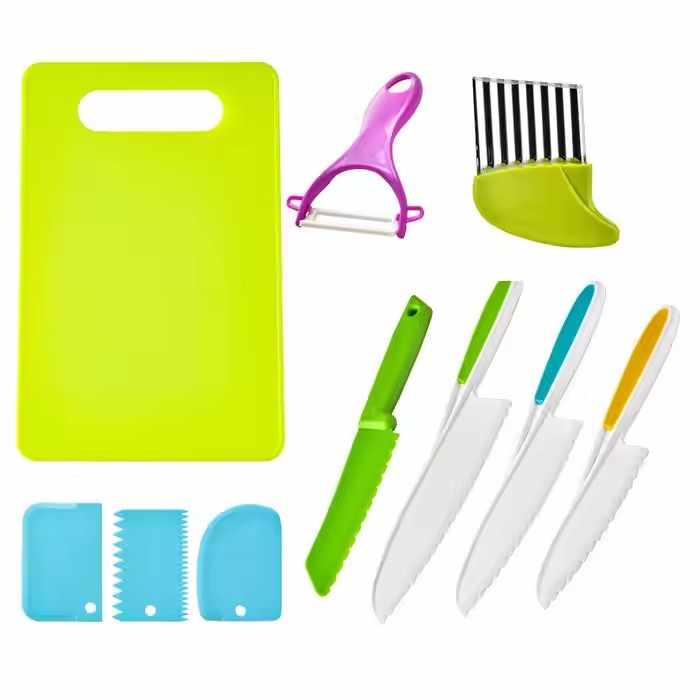 15pcs Plastic Knife Fruit DIY Baking Worker Set PP Children's Cooking ...