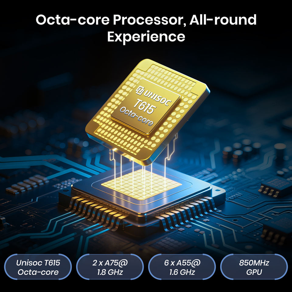 Fossibot Octa-Core Processor Rugged Smartphone F114 Slim Compact Design ...