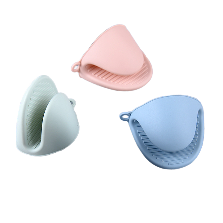 Two-Finger Shark Printed Silicone Oven Mitts Dotted Anti-Scalding ...