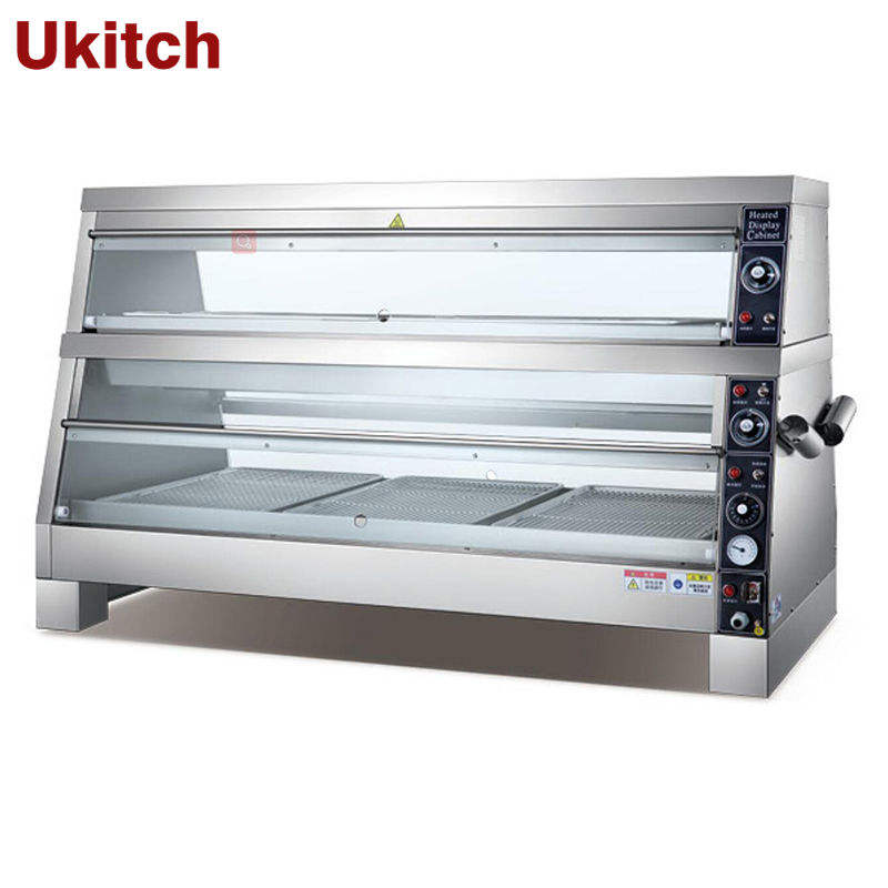 Food Warmer Display Showcase - Electric Fried Chicken Cabinet KFC