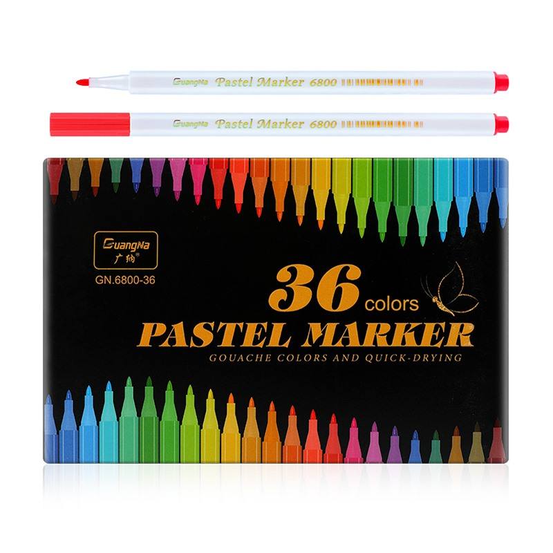 36 Colors Pastel Highlighters Text Markers Focus Marker Pen for Student ...