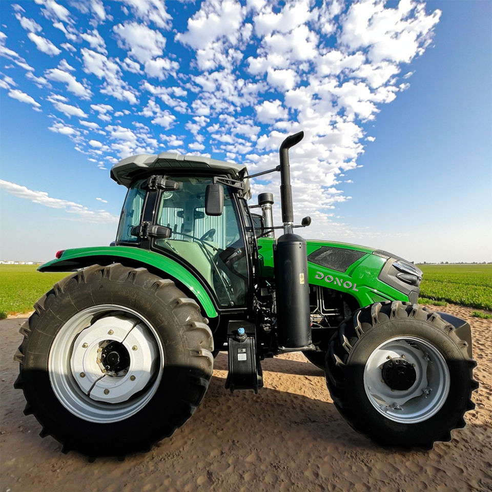200HP Heavy Duty 4WD Farm Tractor with Enclosed Cabin and Gear ...