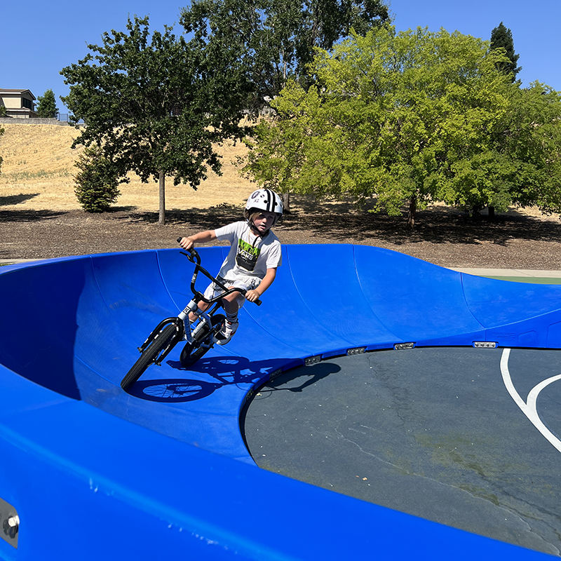 Plastic Modular Pump Track Is a Sequence of Roll Overs (bumps) and ...