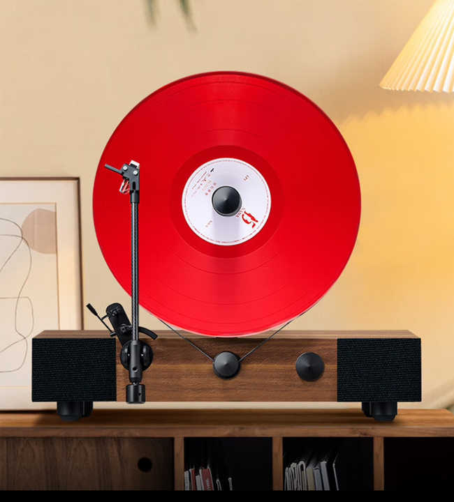 HiFi vertical vinyl record player with Moving magnetic stylus Retro ...