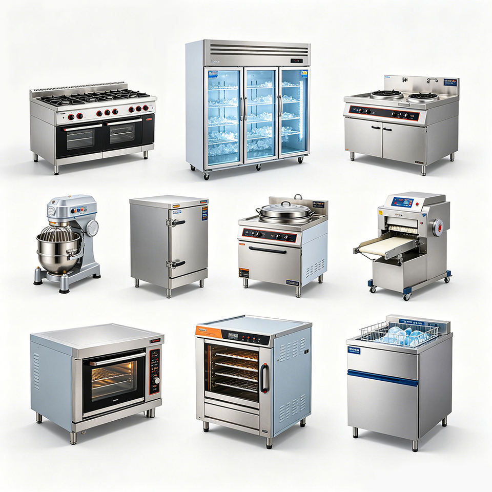 Professional Restaurant Kitchen Equipment Cooking Baking Refrigeration ...