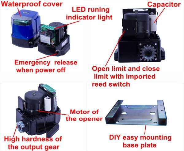 Smart AC Gate Motor - 800kg Capacity with IP44 Protection