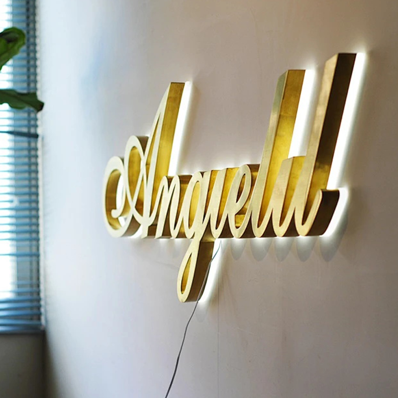 Signboard logo LED Backlit Words Outdoor Waterproof LEDmini Luminous ...