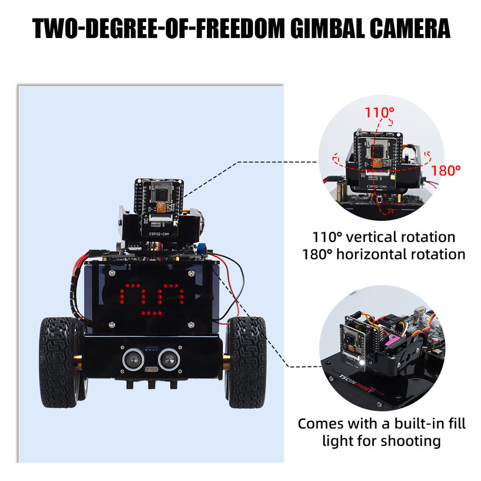 Tscinbuny STM32 ROS Ultrasonic Obstacle Avoidance 4WD Robot Car ...